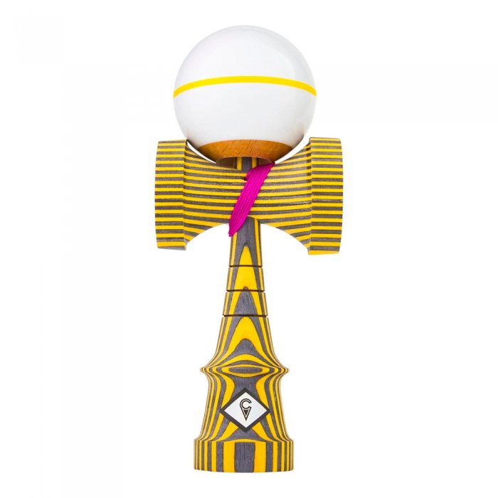 Kendama USA Craft Spectra Hive Mind Jet Thin Yellow Stripe - Skates.ro
