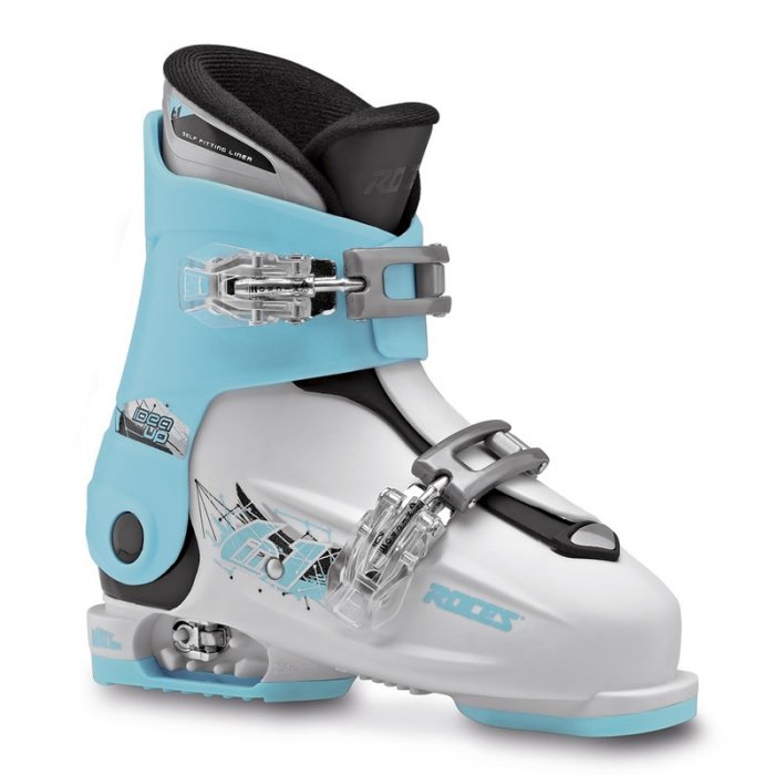 Clapari reglabili copii Roces Idea Up White/LightBlue/Black 2 clape ...