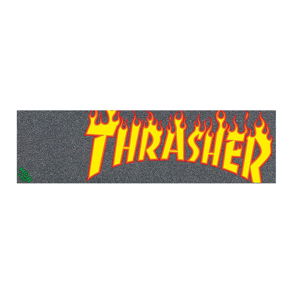 Griptape Skateboard MOB Thrasher Yellow Orange Flame - Skates.ro