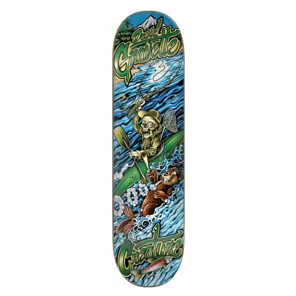 Deck Skateboard Creature Pro Gravette Yak Sesh Blue 8.30inch - Skates.ro