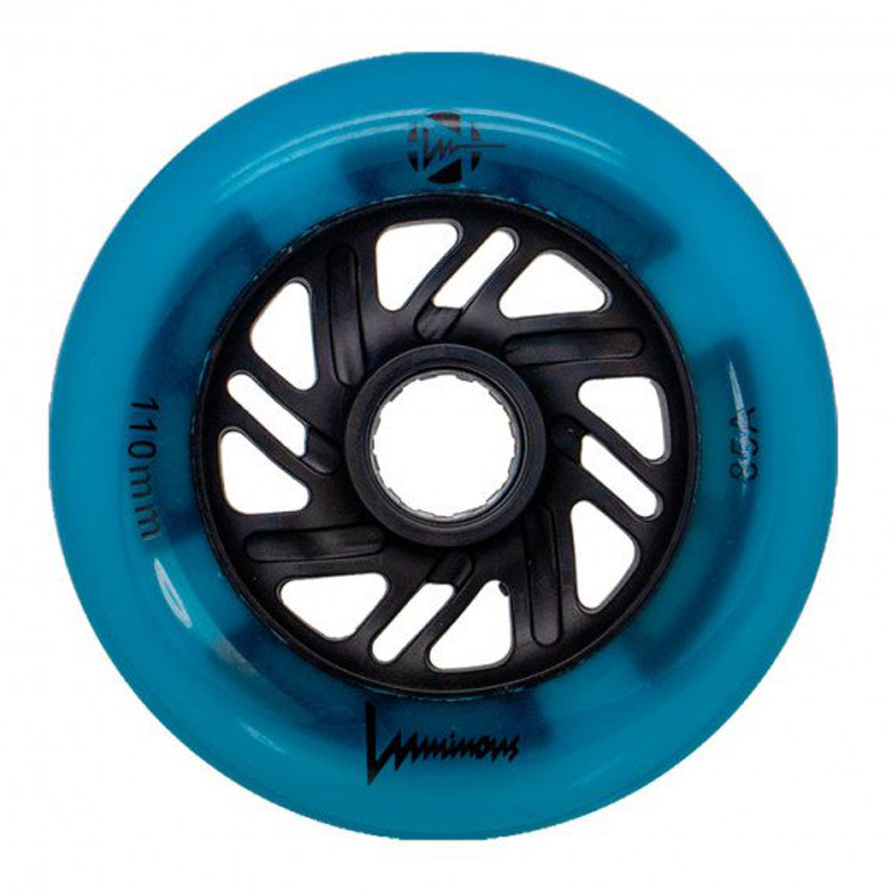 Set 6 Roti Luminous 110mm/85a Blue/Glow - Skates.ro