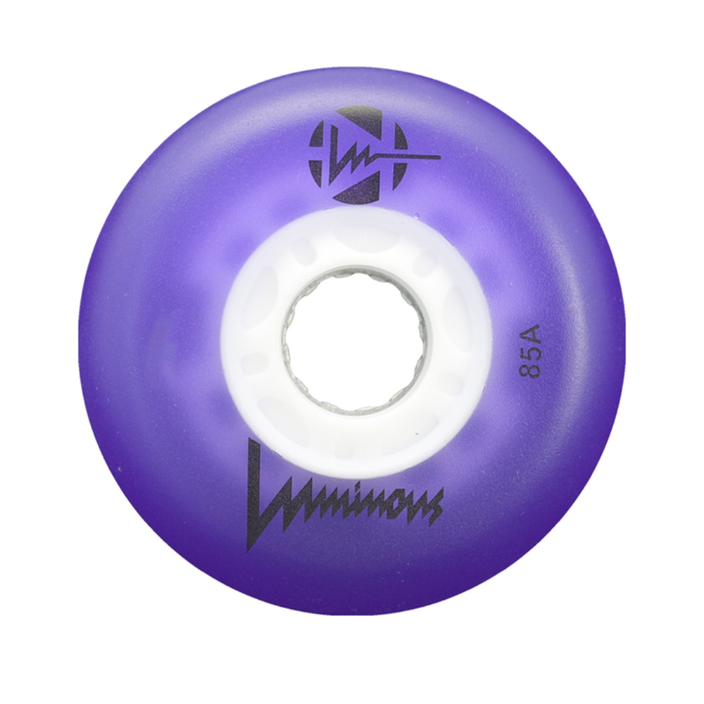 Set 8 Roti Luminous 76mm/85a Purple - Skates.ro