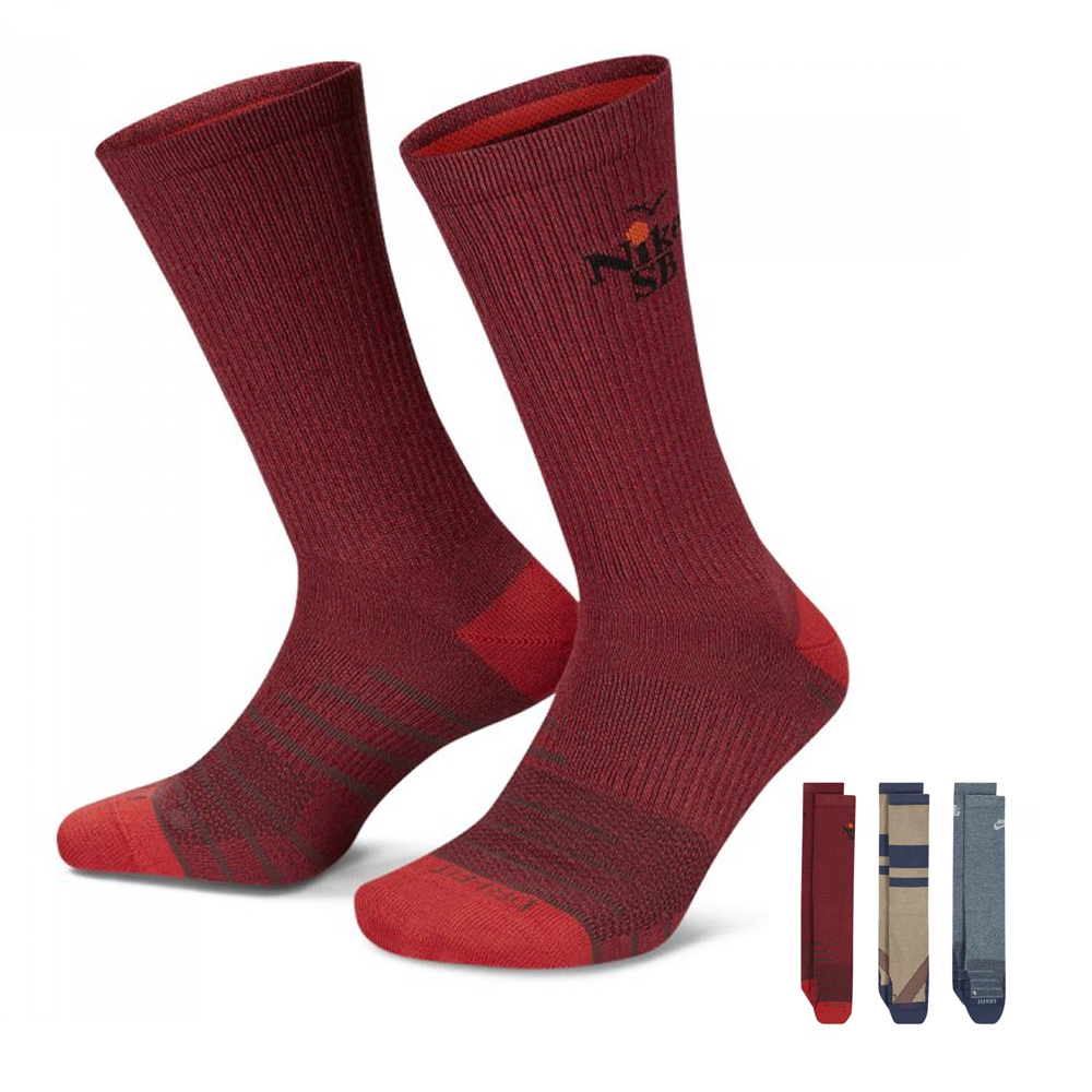 Set Sosete Nike SB Everyday Max Lightweight Multi Colour 3 per - Skates.ro