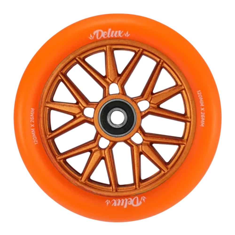 Roata Trotineta Blunt 120mm Delux Orange/Orange - Skates.ro