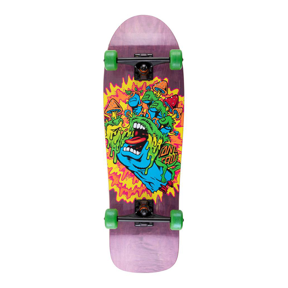 Cruiser Santa Cruz Toxic Hand 80s Purple - Skates.ro