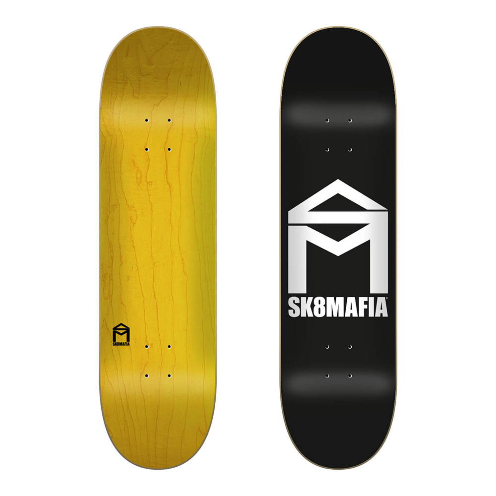 Deck Skateboard Sk8Mafia House Logo Black 8inch - Skates.ro