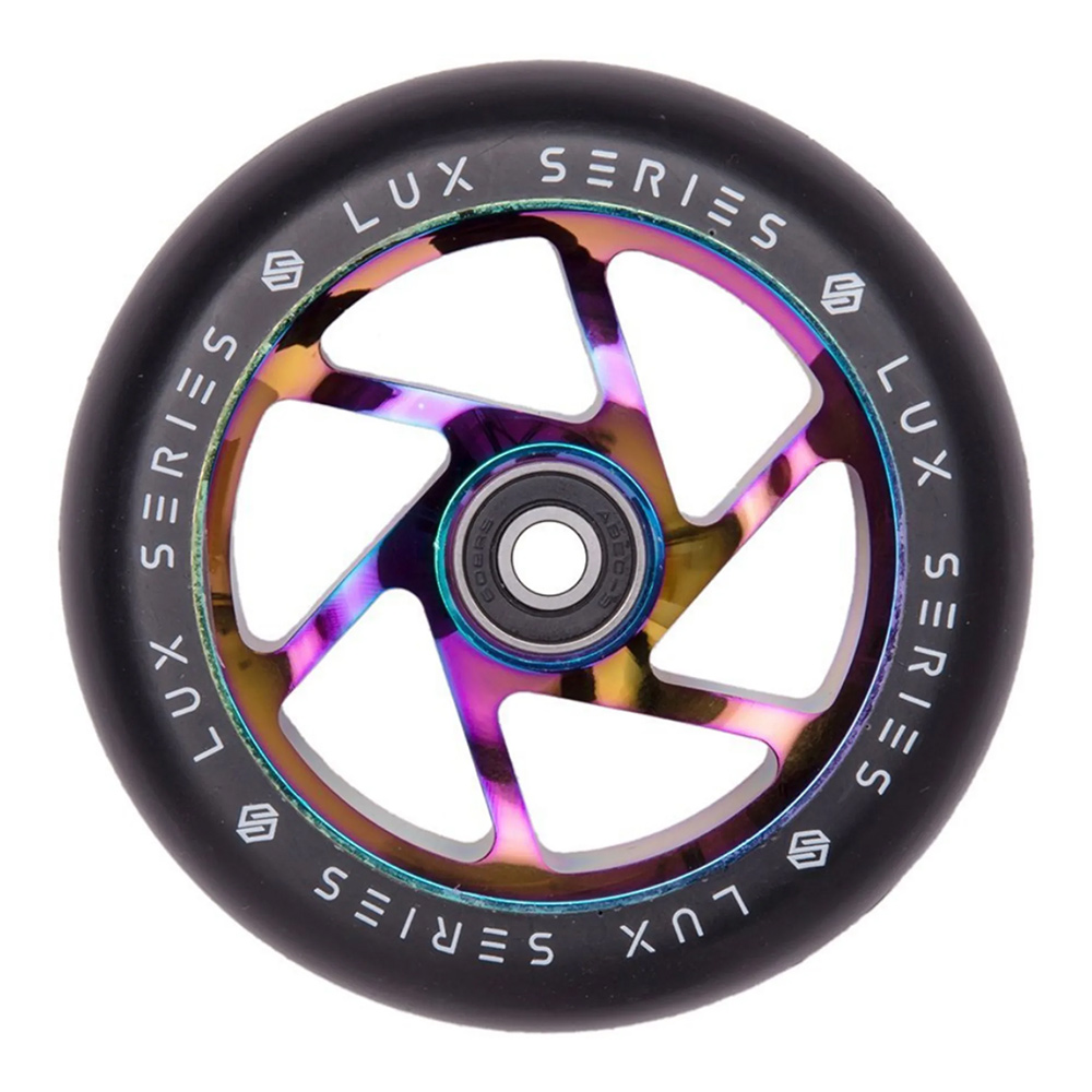 Roata Trotineta Striker Lux Spoked 110mm Rainbow - Skates.ro