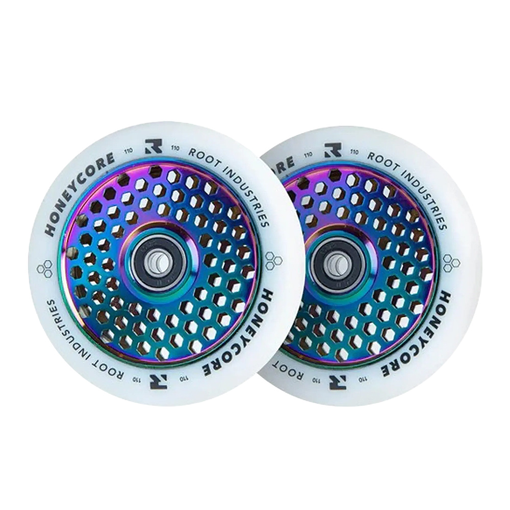 Set 2 roti Trotineta Root Honeycore White 110mm Neochrome - Skates.ro