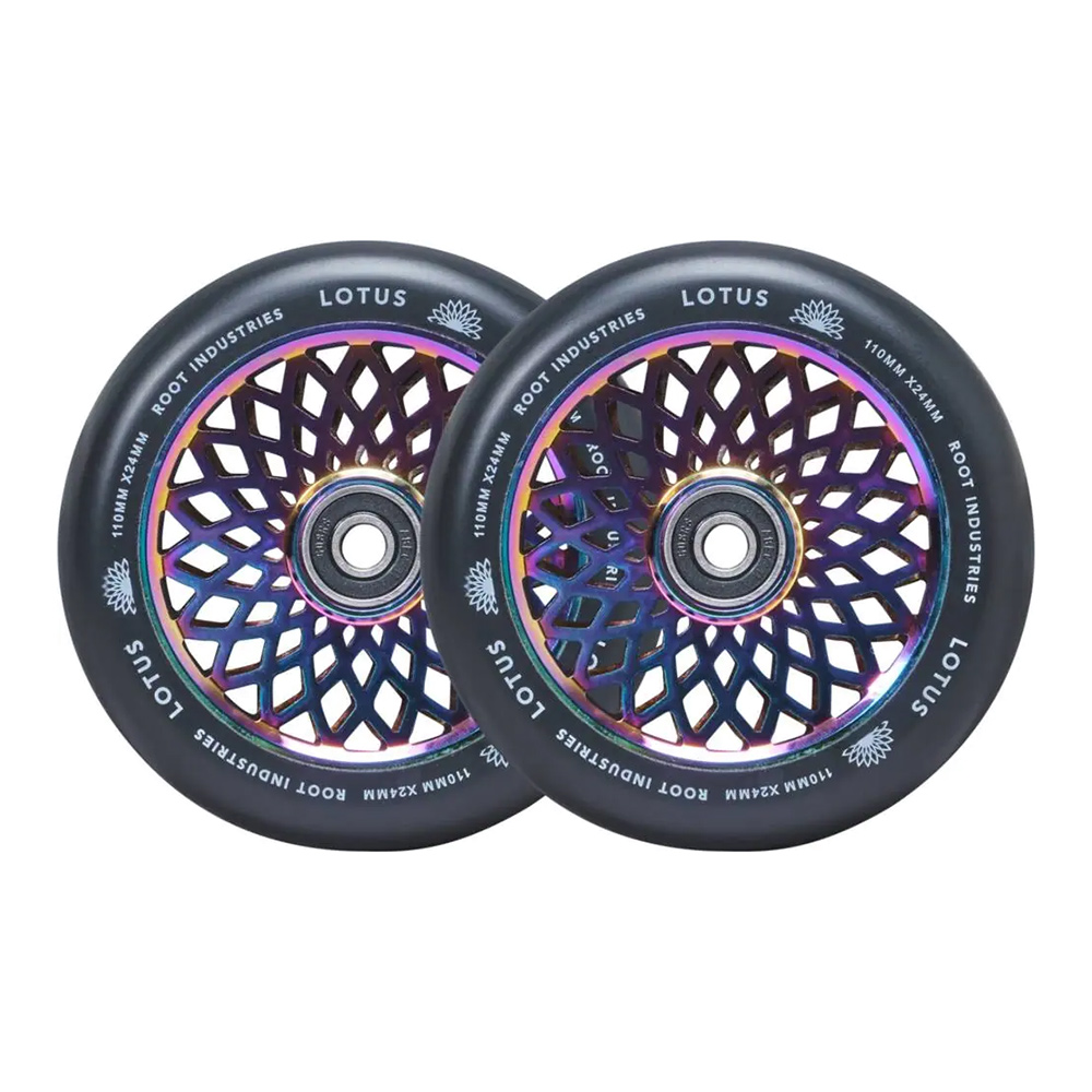 Set 2 roti Trotineta Root Lotus 110mm Rocket Fuel/Black - Skates.ro