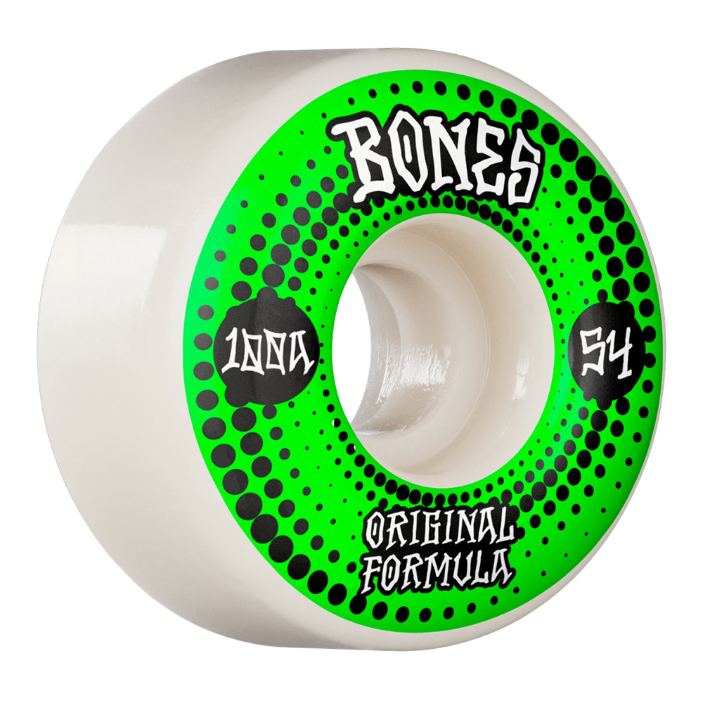 Set 4 roti Skateboard Bones Originals 54mm 100a V4 Wide - Skates.ro