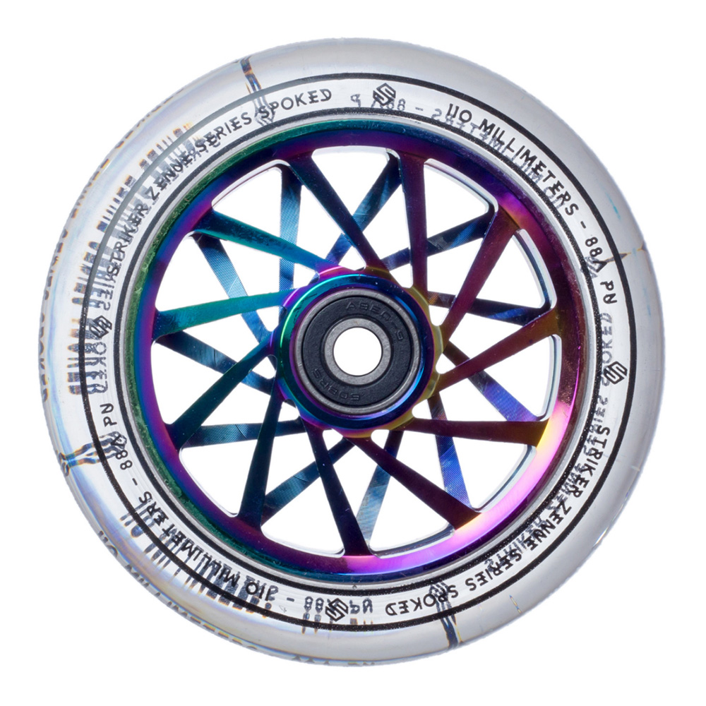 Roata Trotineta Striker 110MM Zenue Series Rainbow - Skates.ro