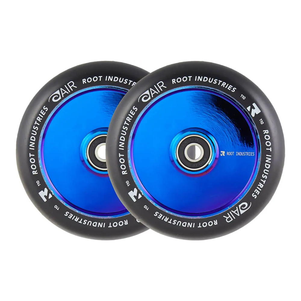 Set 2 roti Trotineta Root Air Black 110mm Blue Ray - Skates.ro