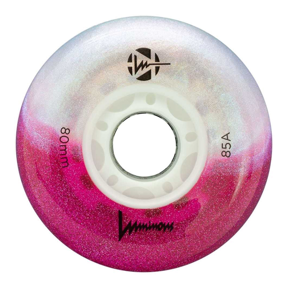 Set 8 Roti Luminous 80mm/85a Cotton Candy - Skates.ro