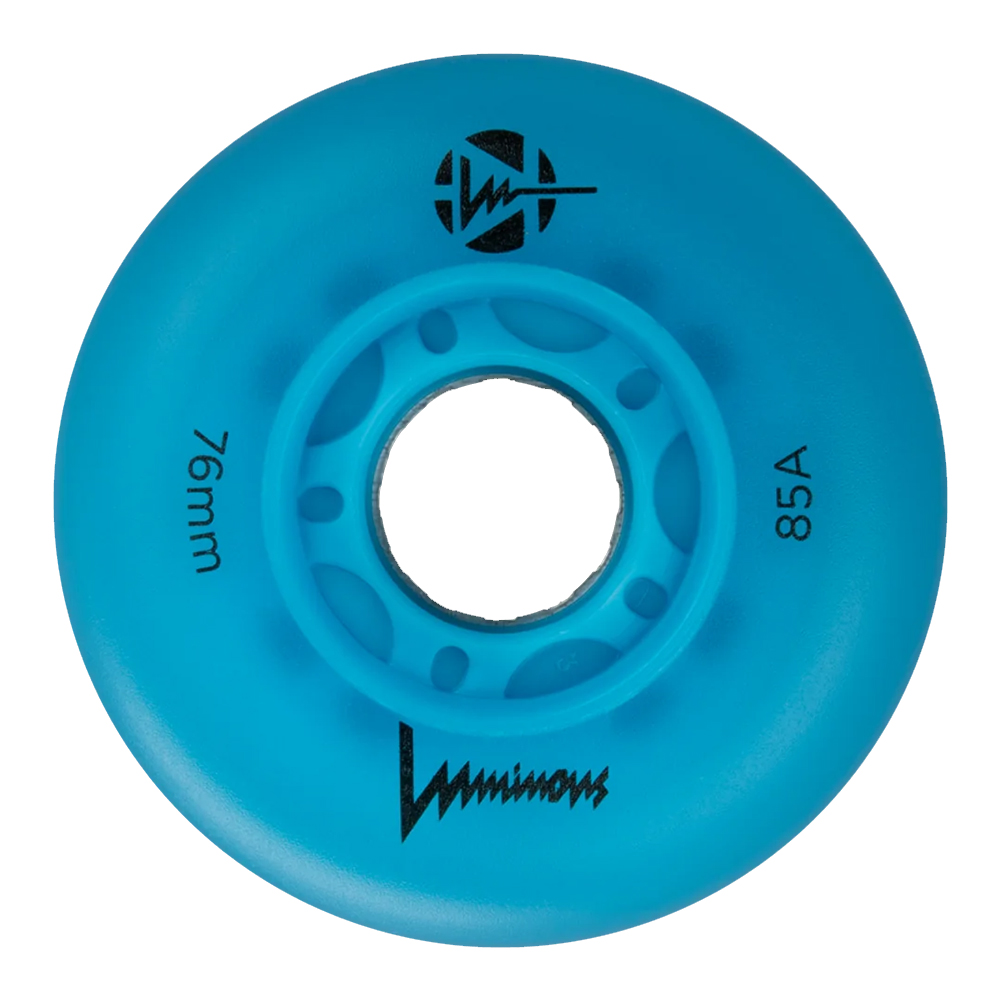 Set 8 roti Luminous 76mm/85a Blue Ocean Glow - Skates.ro