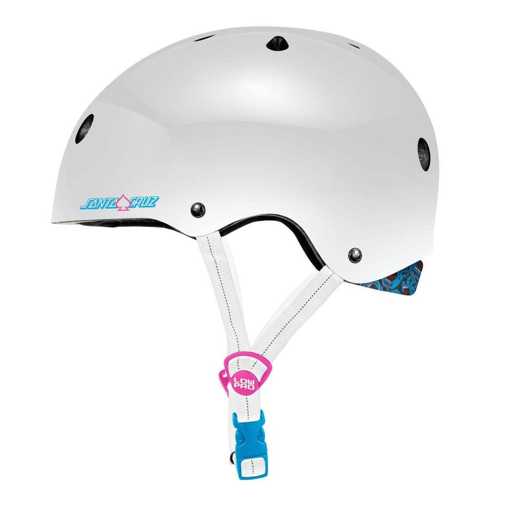 Casca Pro-Tec Low Pro Santa Cruz White Gloss - Skates.ro