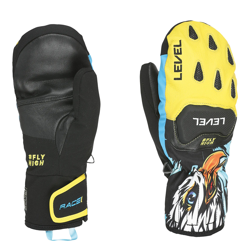 Manusi Level Race Replica Mitt Yellow-Blue - Skates.ro