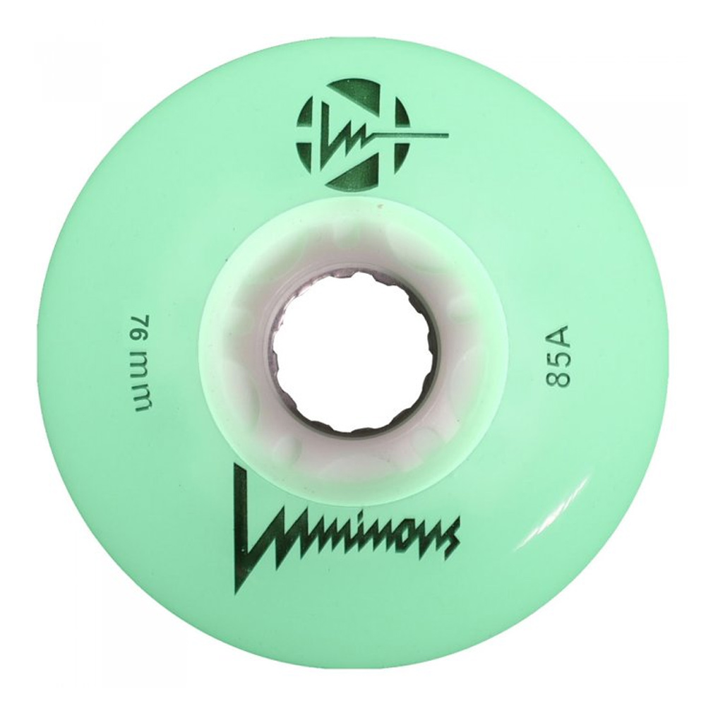 Set 8 Roti Luminous 76mm/85a green - Skates.ro