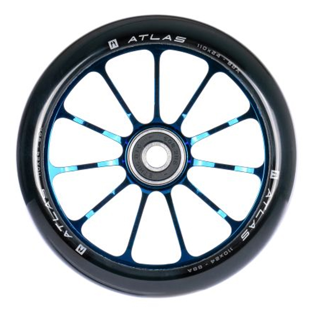 Roata Trotineta Ethic DTC Atlas 110mm Chrome Blue - Skates.ro