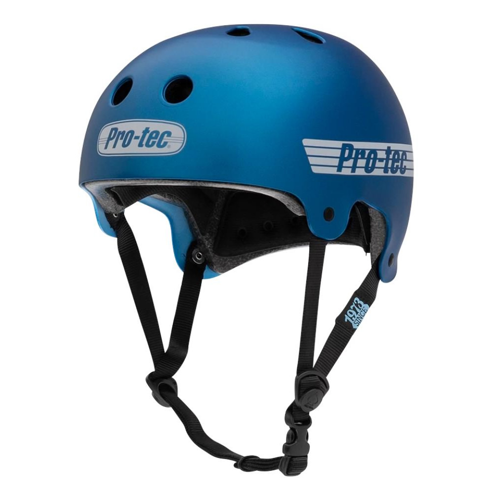 Casca Pro-Tec Old School Certified Matte Metallic Blue - Skates.ro