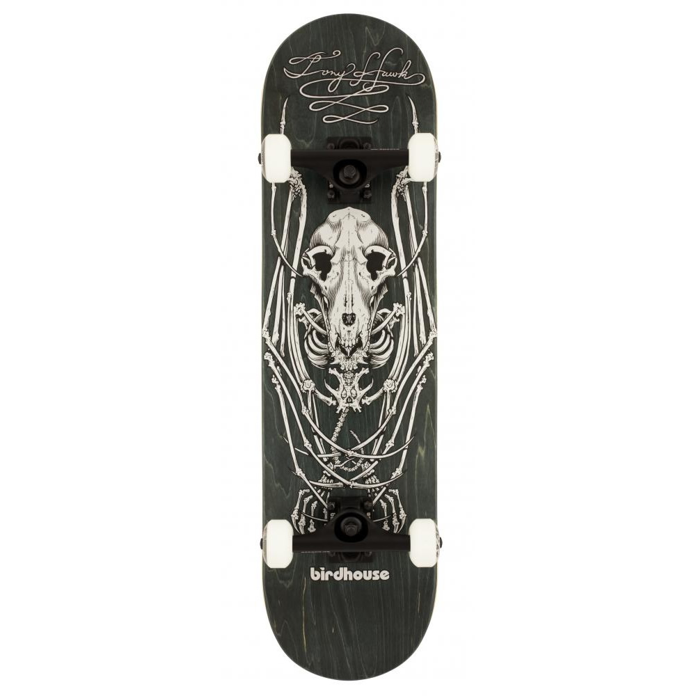 Skateboard Birdhouse Stage 3 Bat Skeleton Black 7.75inch - Skates.ro