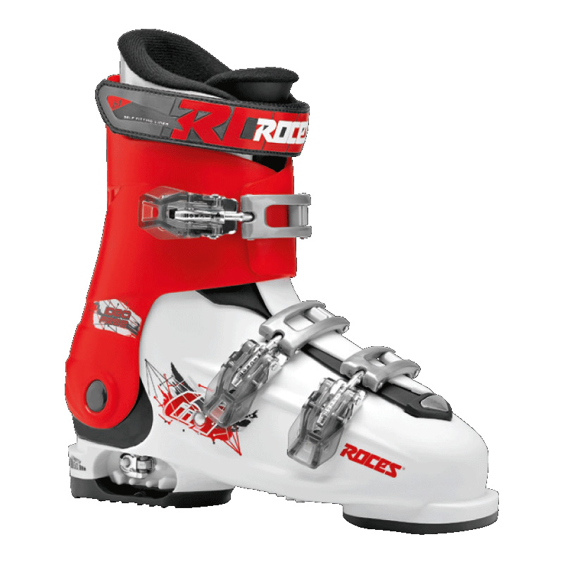 Clapari reglabili copii Roces Idea Free White/Red/Black 3 clape - Skates.ro