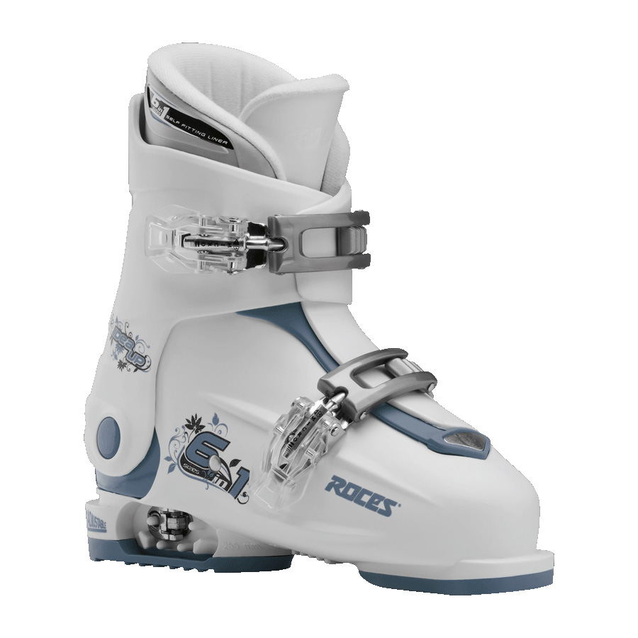 Clapari reglabili copii Roces Idea Up White/Teal 2 clape - Skates.ro