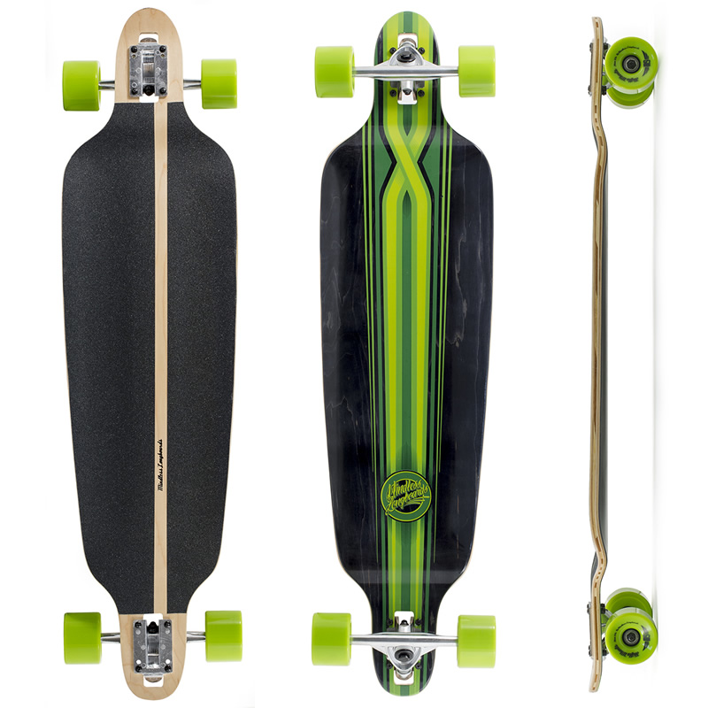 Longboard Mindless Longboards Savage black/greeen 39inch/101cm - Skates.ro