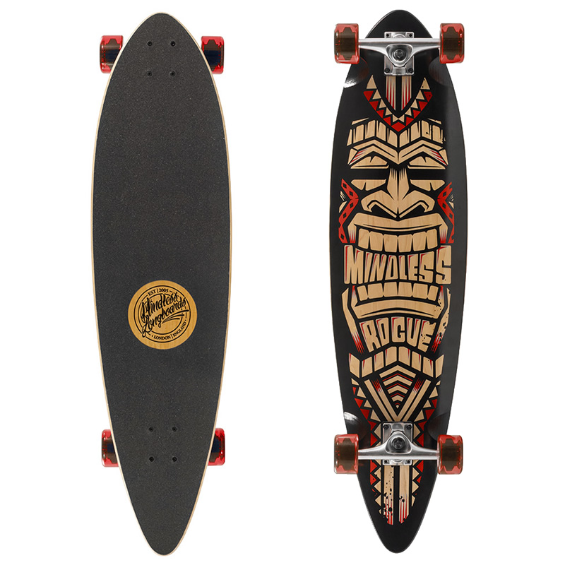 Longboard Mindless Longboards Tribal Rogue III black/red 38inch/96cm ...