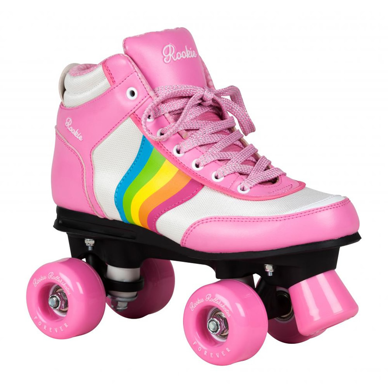 Patine cu rotile Rookie Forever Rainbow Pink Multi - Skates.ro