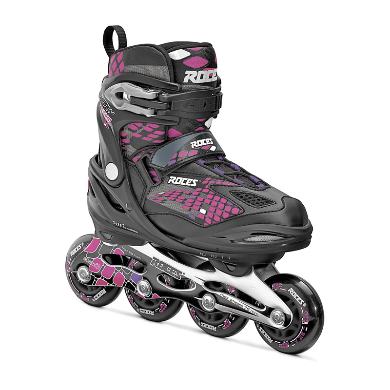 Role copii Roces Moody 4 Negru Roz - Skates.ro