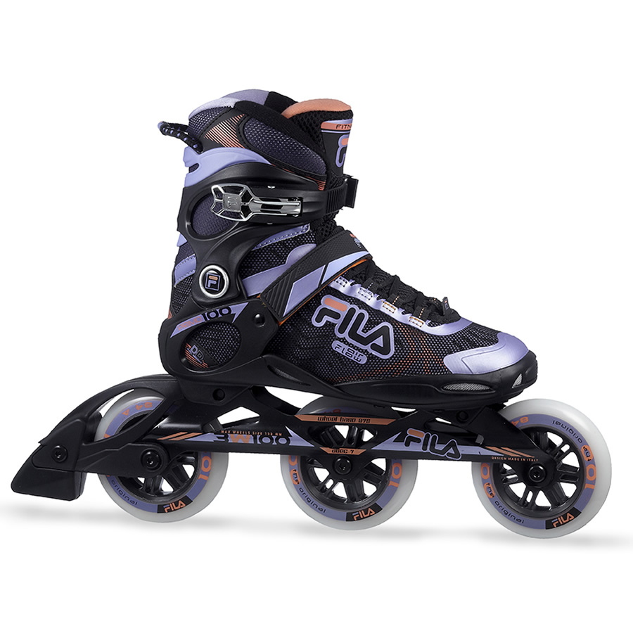 Role FILA Primo 100 Lady Black/Violet - Skates.ro